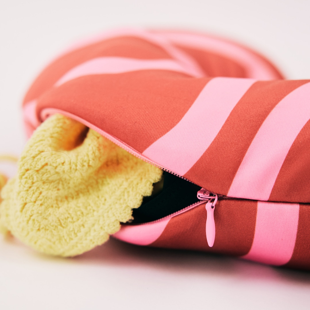 Volta Travel Neck Pillow With Zipper to Fill With Clothes Save Space in ...