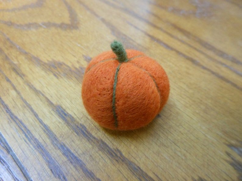 Needle Felted Pumpkins Trio 3 Small Wool Pumpkins - Etsy