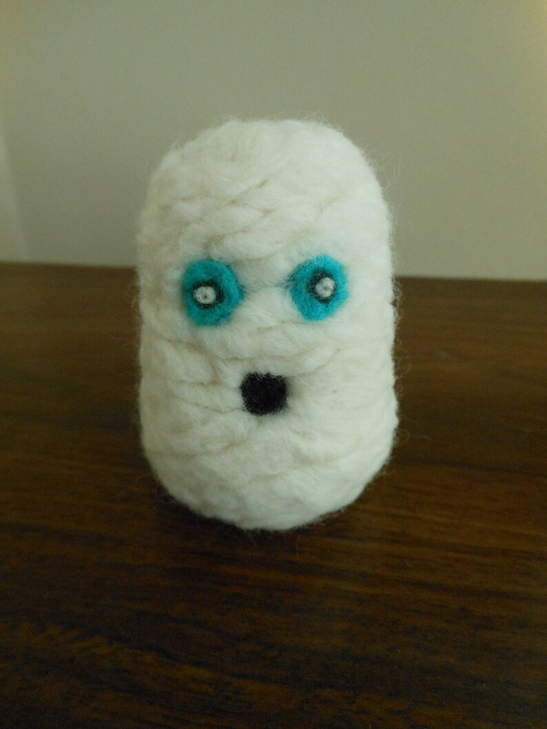 Needle Felted Mummy Ghost Goblin Ghoul Monster Wool - Etsy