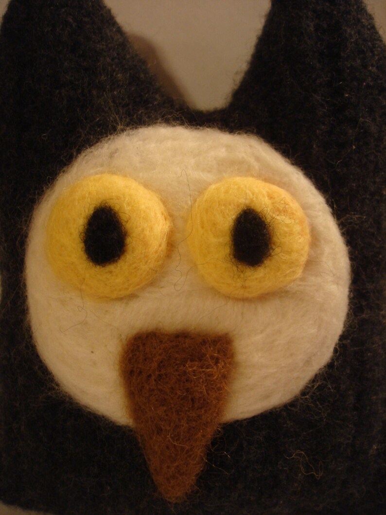 Small Stuffed Owl Plush Reclaimed Wool Sweater Needle Felted - Etsy