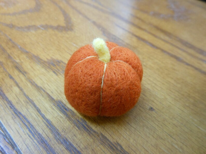 Needle Felted Pumpkins Trio 3 Small Wool Pumpkins - Etsy