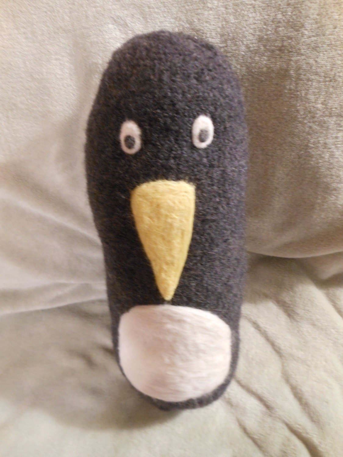 Wool Stuffed Skinny Penguin Sweater Sleeve Needle Felted - Etsy