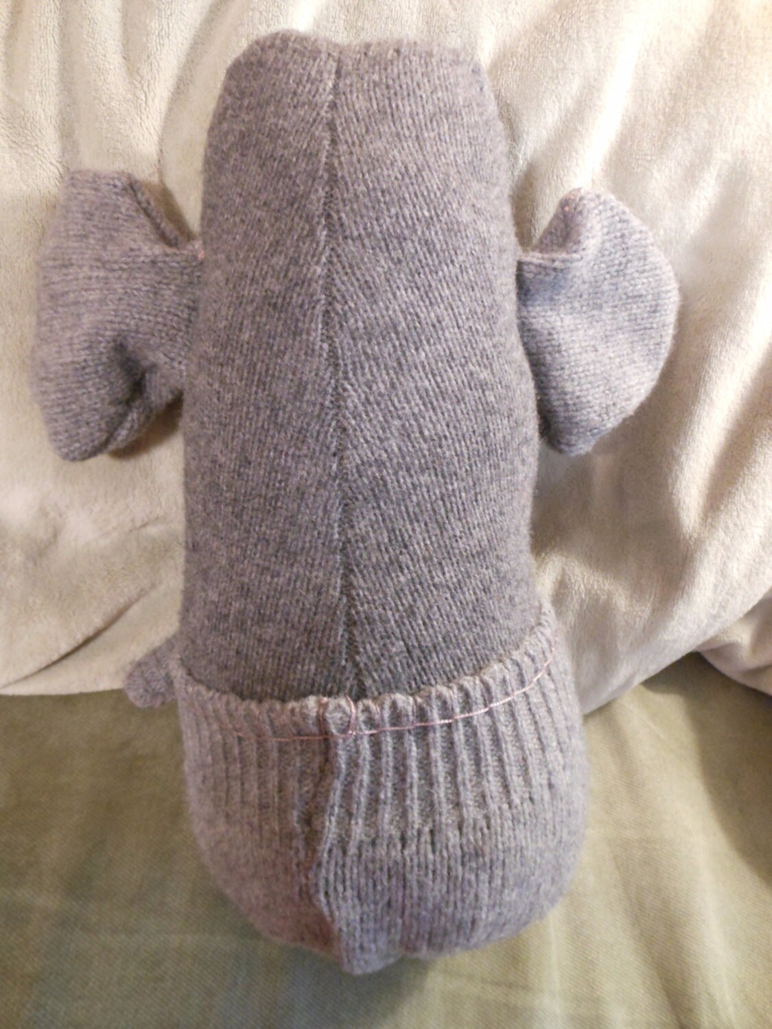 Stuffed Plush Wool Elephant From Upcycled Repurposed Sweater - Etsy