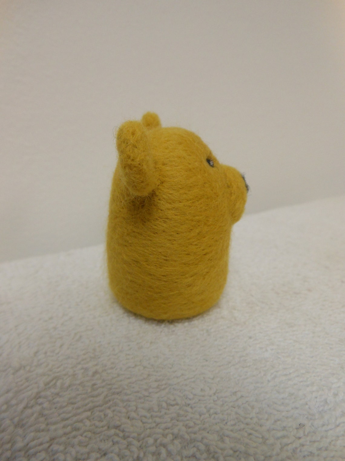 Needle Felted Bear Little Wool Light Honey Colored Bear - Etsy