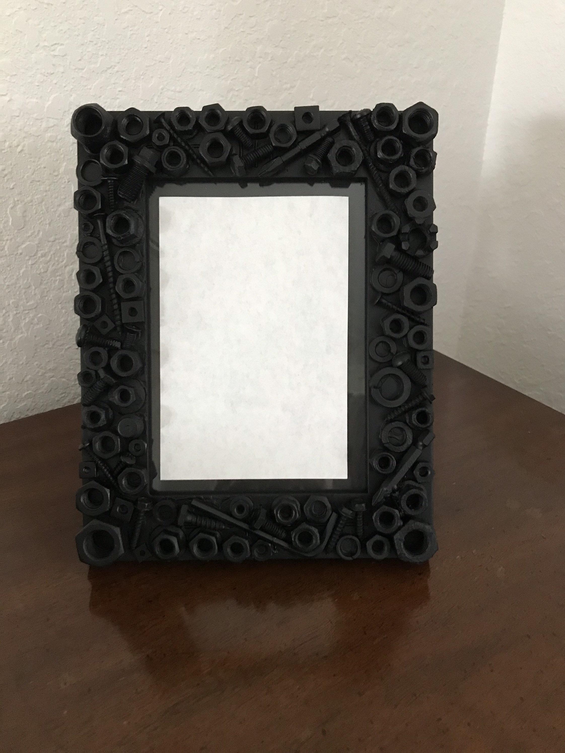 Frame 7x5 Assorted Nuts and Bolts Metal Recycle Rusted Scrap Metal ...