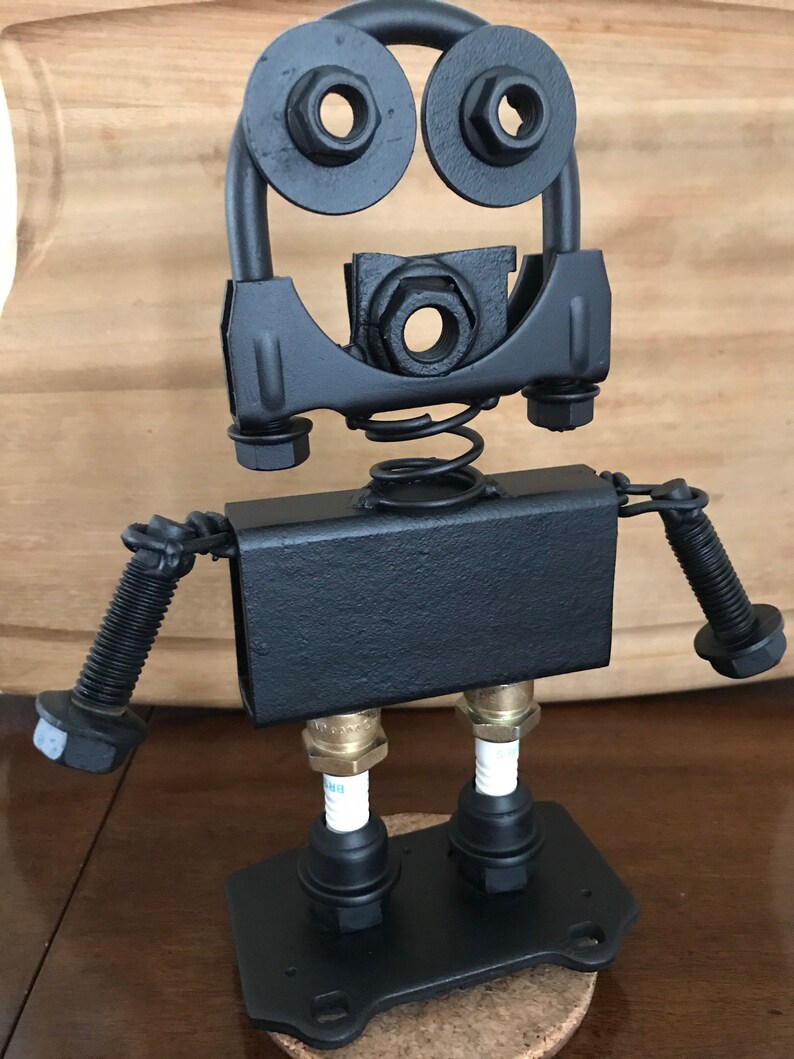 Robot Assorted Nuts and Bolts Metal Recycle Rusted Scrap Metal Recycled ...