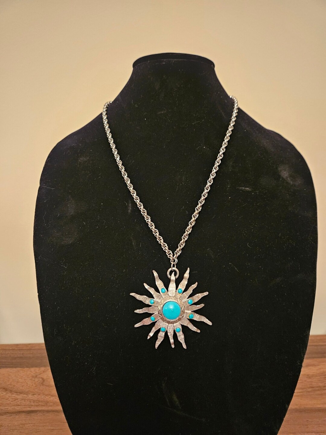 Rare Vintage St. Labra Silver Starburst Necklace - Etsy