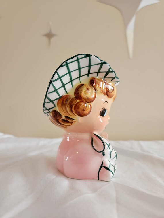 Beautiful Lefton Miss Dainty Head Vase - Collectible … - Gem