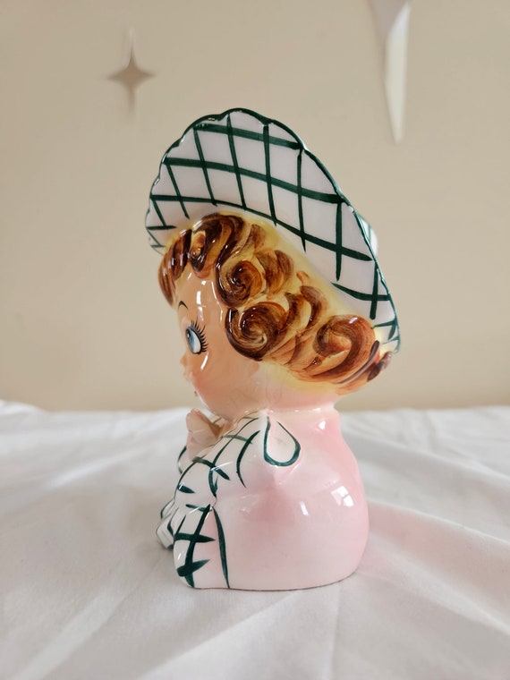Beautiful Lefton Miss Dainty Head Vase - Collectible … - Gem