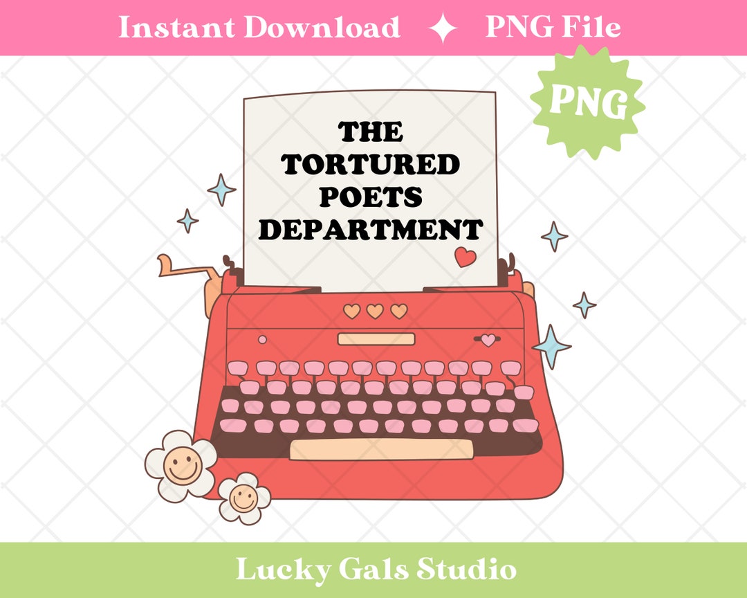 The Tortured Poets Department PNG Taylor Swift PNG Designs Typewriter ...