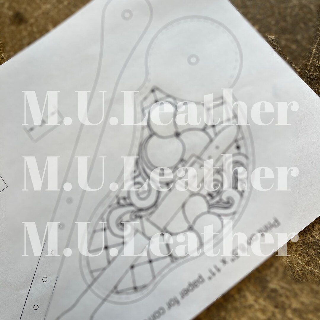 Bib Style Spur Strap Tooling Pattern - Etsy