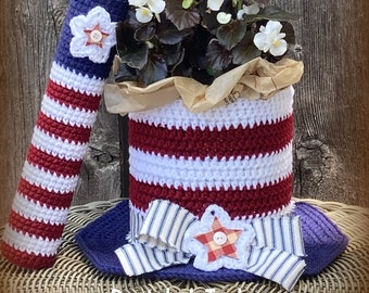 Crochet Uncle Sam - Etsy
