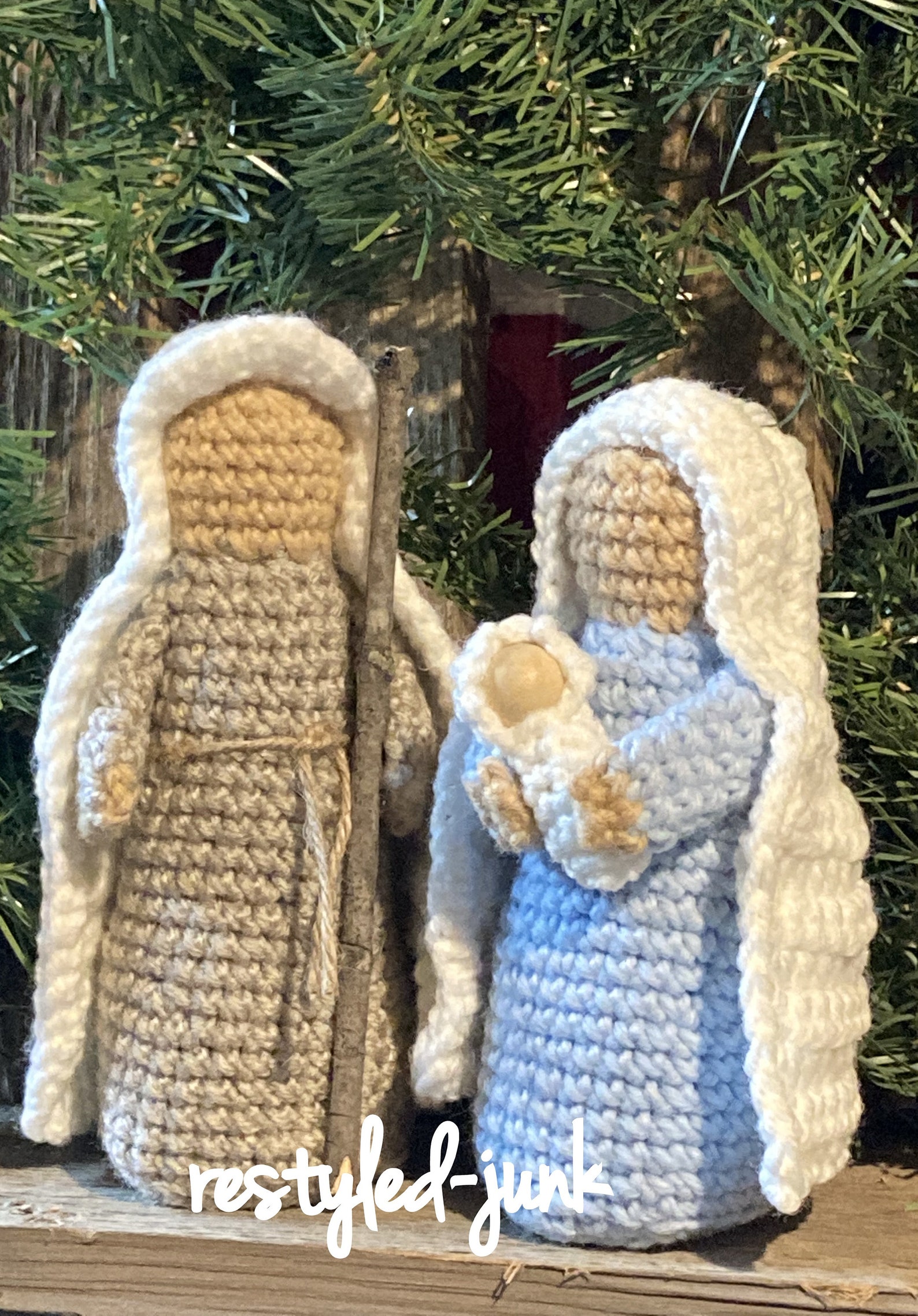 Crochet Nativity-mary, Joseph and Baby Jesus, Instant Download PDF ...
