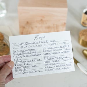 Recipe Cards Set of 50 4x6 Cards as Kitchen Organizer Bridal Shower ...