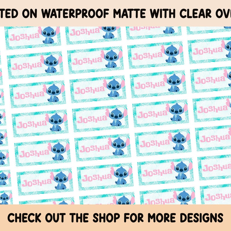 Stitch Label for School - Etsy