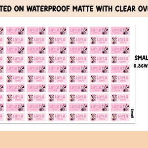 School Labels Waterproof Clear Overlay School Supplies Back to School ...