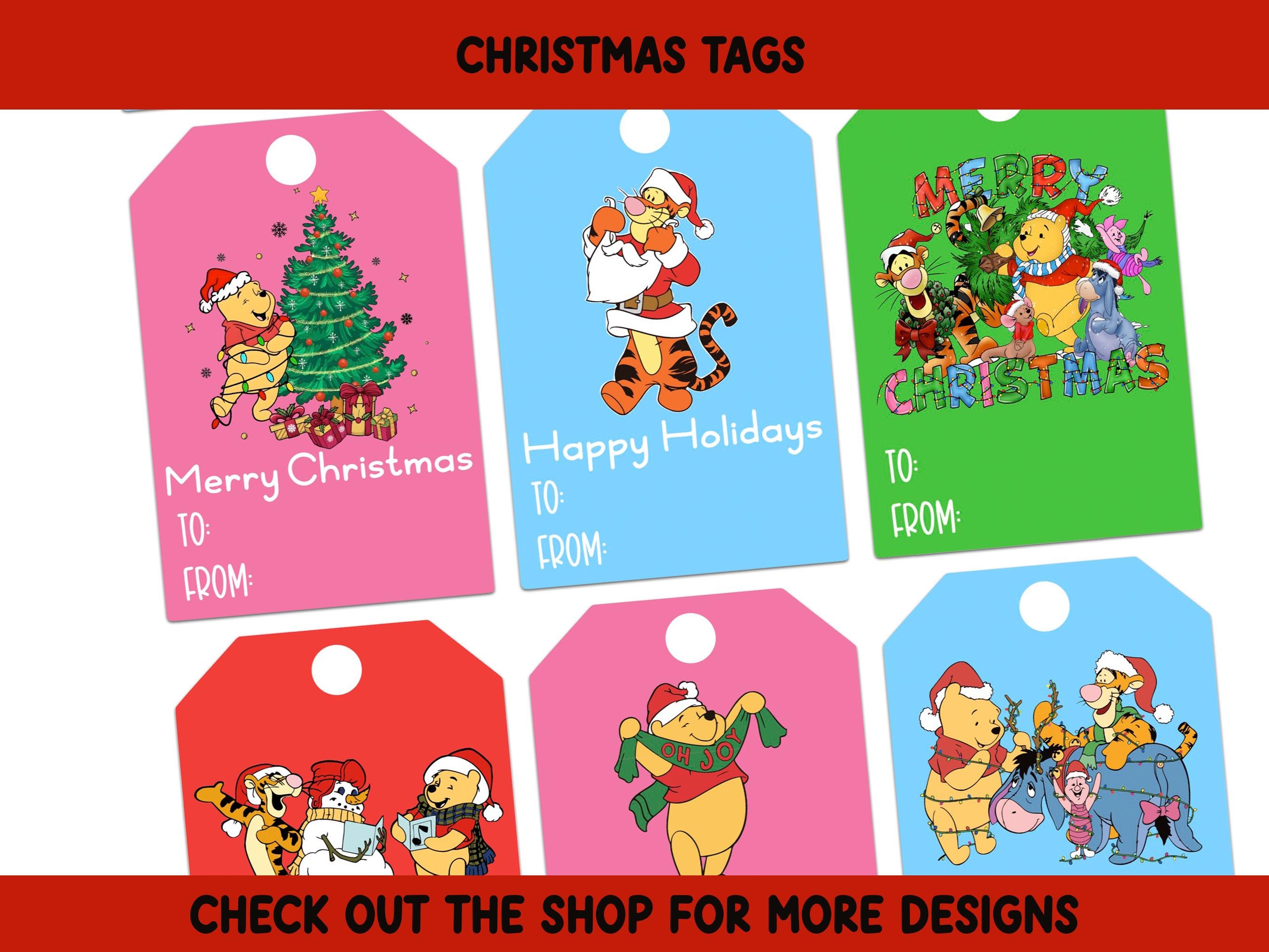 PRINTED Bear Honey Gift Tags Sticker Label Personalized Christmas ...