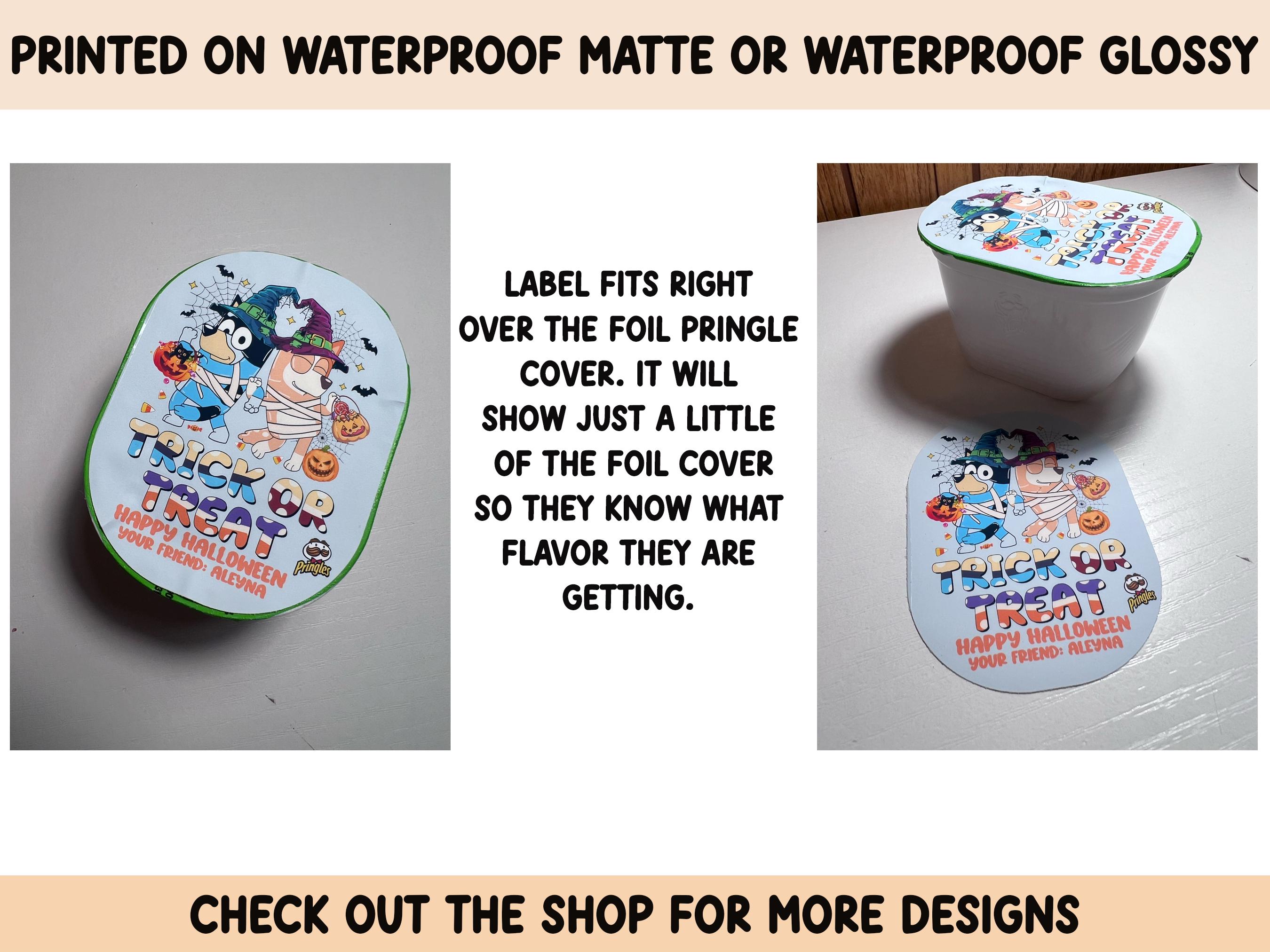 Set of 6 Christmas Labels Pringles Chips Label Sticker Gaming ...