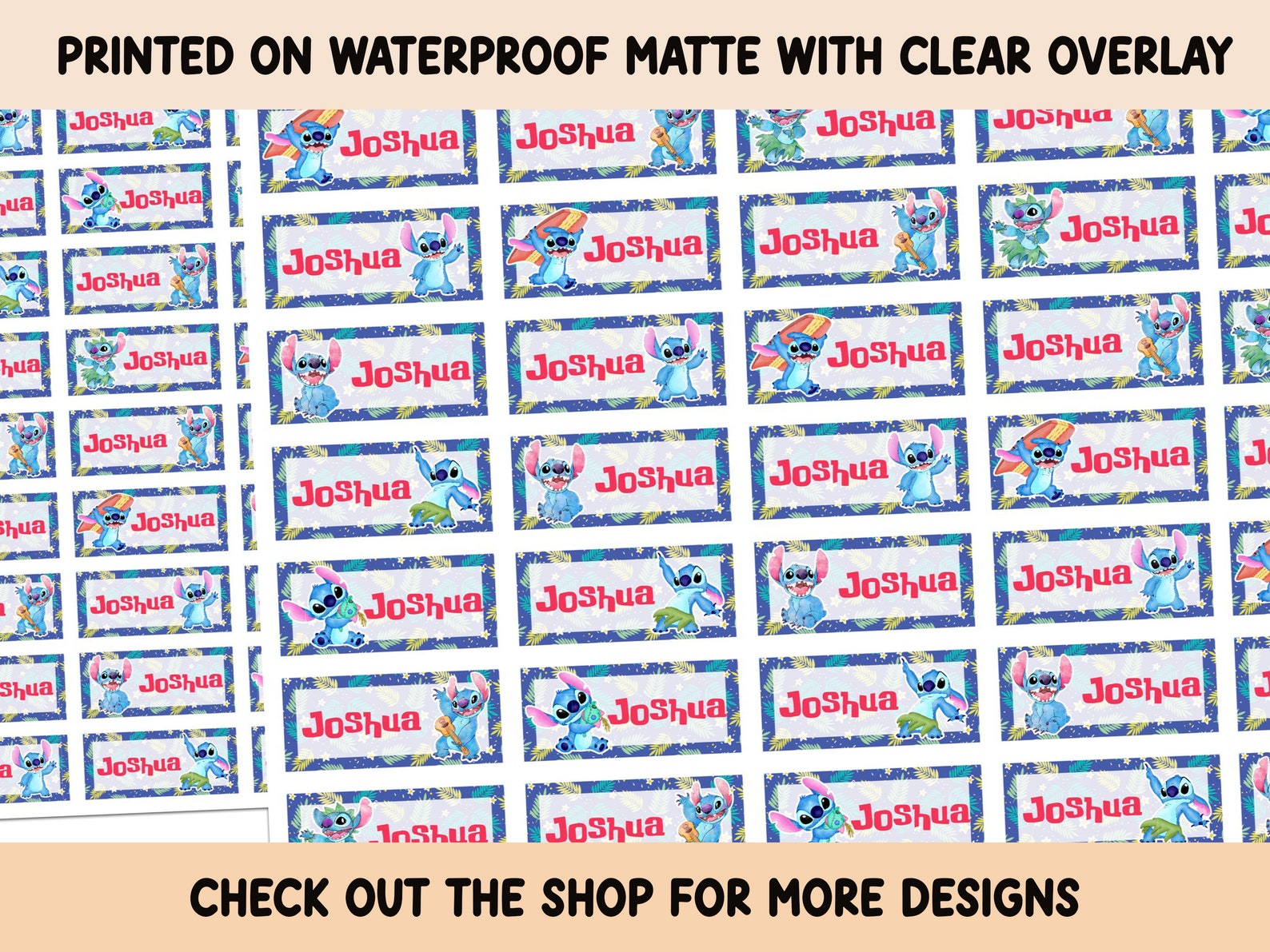 School Label Sticker Waterproof Clear Overlay School Supplies Back to ...