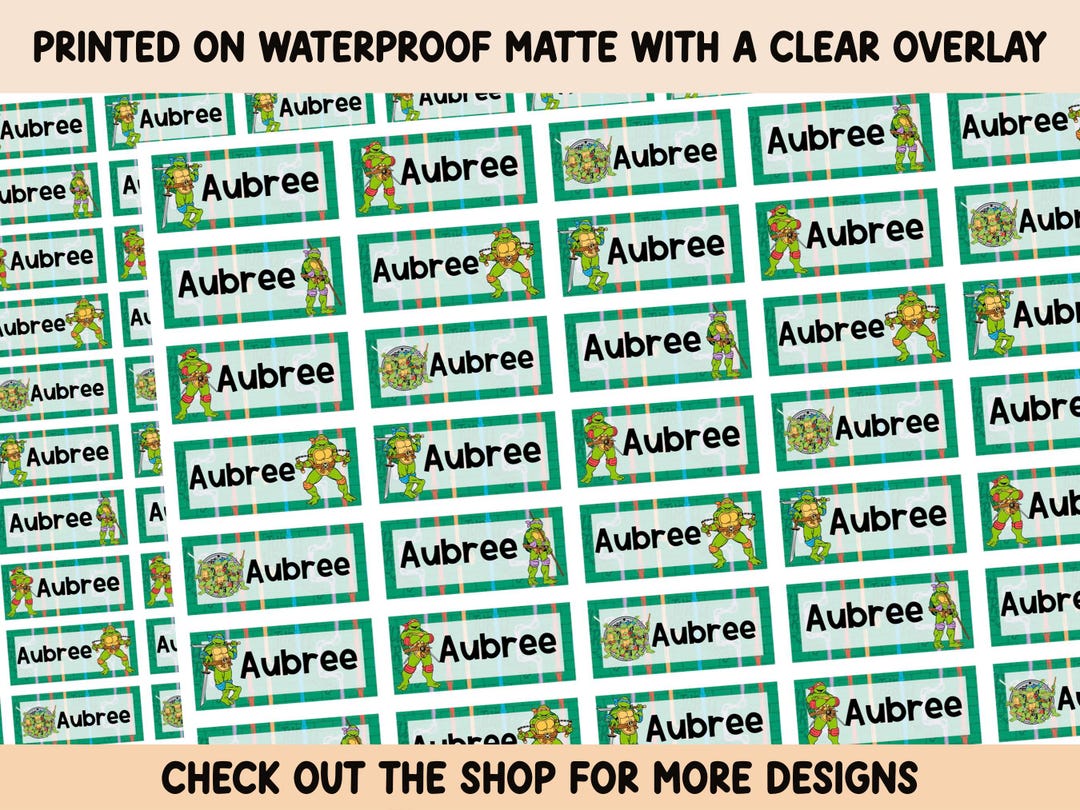 School Label Stickers Waterproof Clear Overlay School Supplies, Back to ...