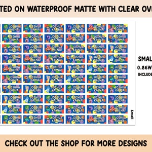 Emotions Feelings Inside Out Characters Waterproof Clear Overlay School ...