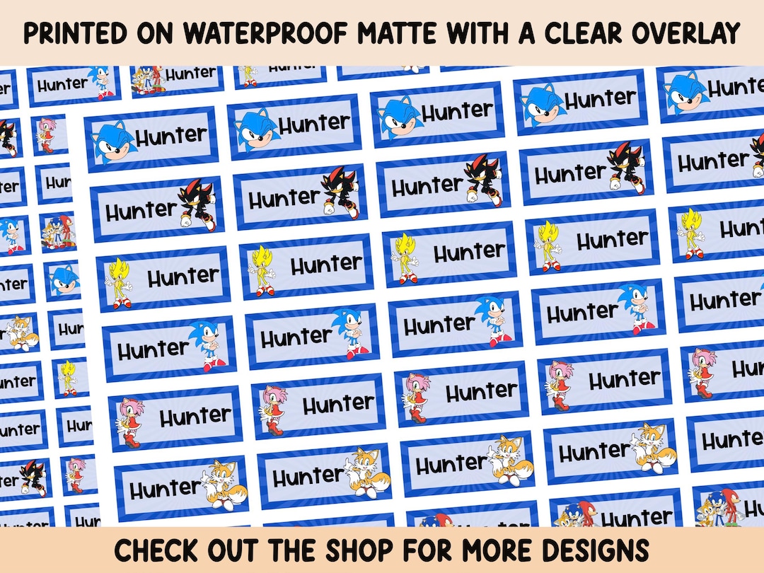 School Label Stickers Waterproof Clear Overlay School Supplies, Back to ...