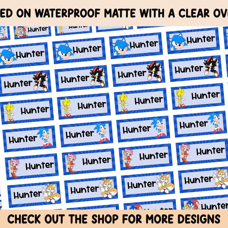 Sonic Overlays - Etsy