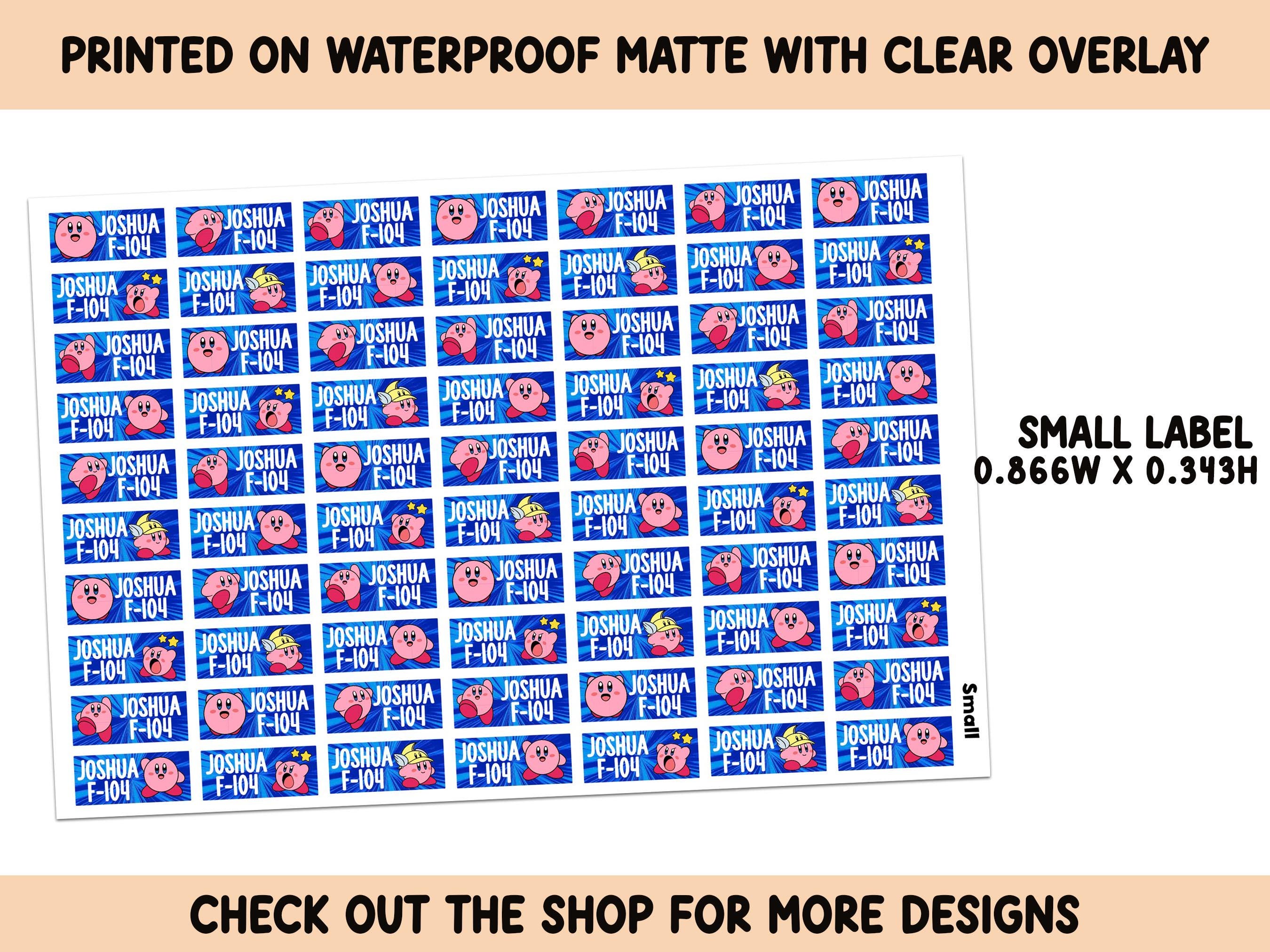 School Label Sticker Waterproof Clear Overlay Supplies Back to School ...
