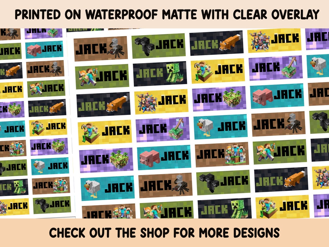 School Label Sticker Waterproof Clear Overlay School Supplies Back to ...