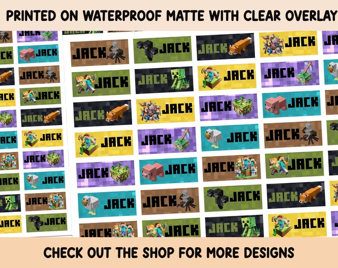 Minecraft Creeper Personalized Custom Name Tag, Keychain, Keyring ...