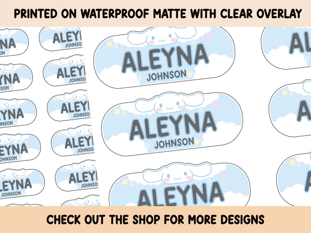 School Label Sticker Waterproof Clear Overlay School Supplies Back to ...