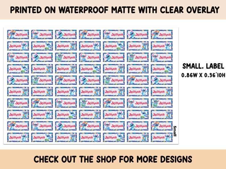 School Label Sticker Waterproof Clear Overlay School Supplies Back to ...