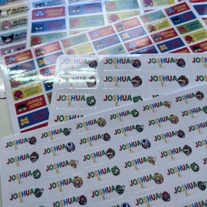 Gamer Stickers Waterproof Clear Overlay School Supplies, Super Mario ...