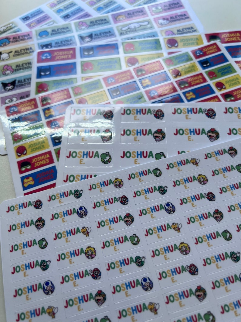 Sponge Faces All Sticker Waterproof Clear Overlay School Supplies Back ...