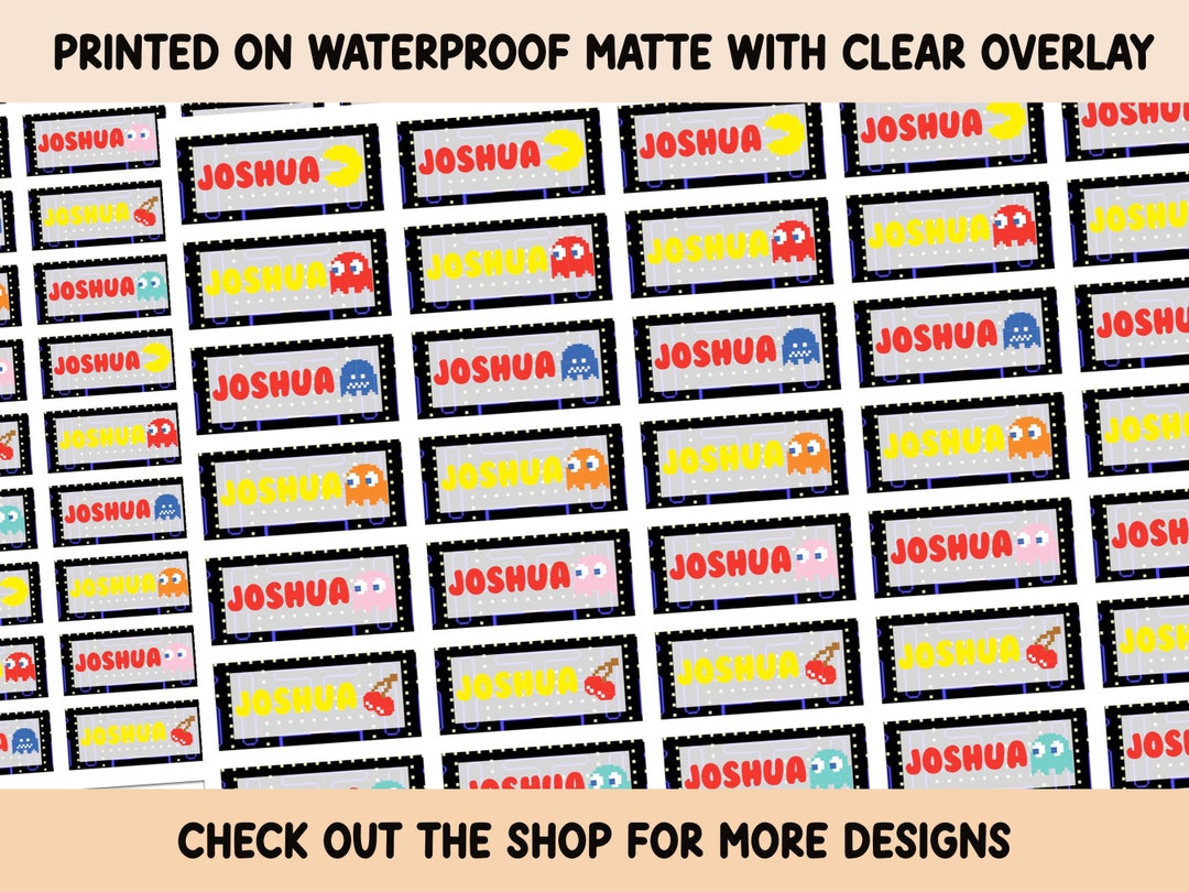 School Label Sticker Waterproof Clear Overlay School Supplies Back to ...