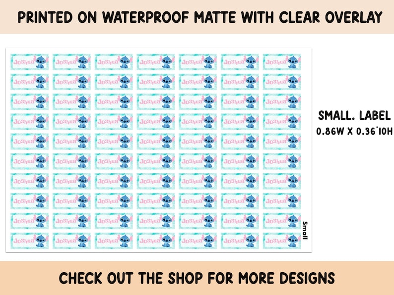 School Label Sticker Waterproof Clear Overlay School Supplies Back to ...