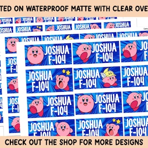 School Label Sticker Waterproof Clear Overlay Supplies Back to School ...