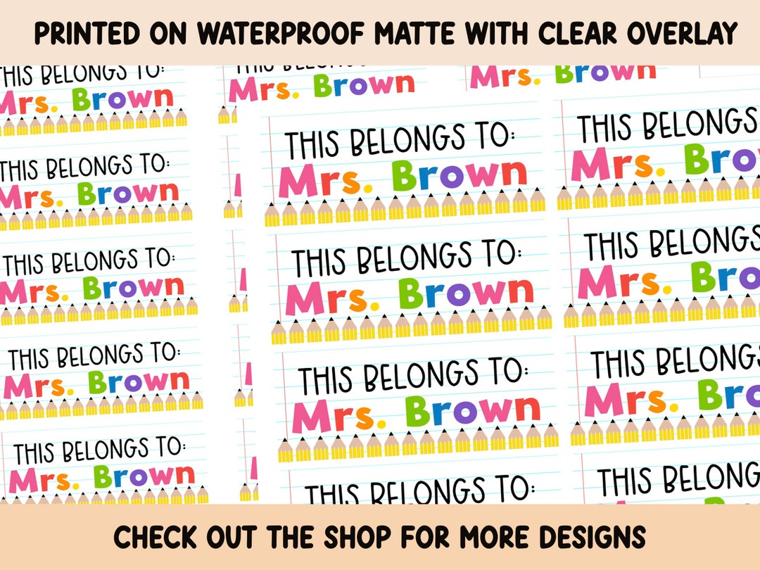 Pencil Clipart Teacher Labels Teacher Supplies Labels Teacher Gifts ...