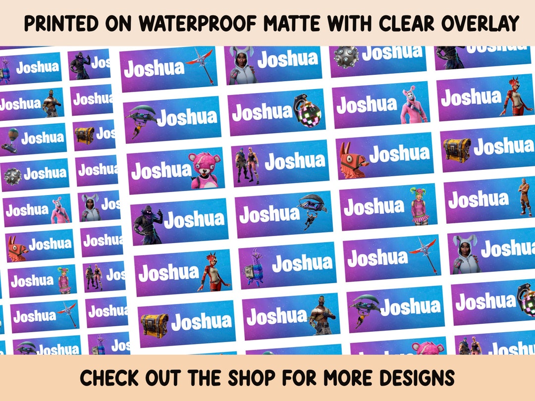 School Labels Waterproof Clear Overlay School Supplies Back to School ...