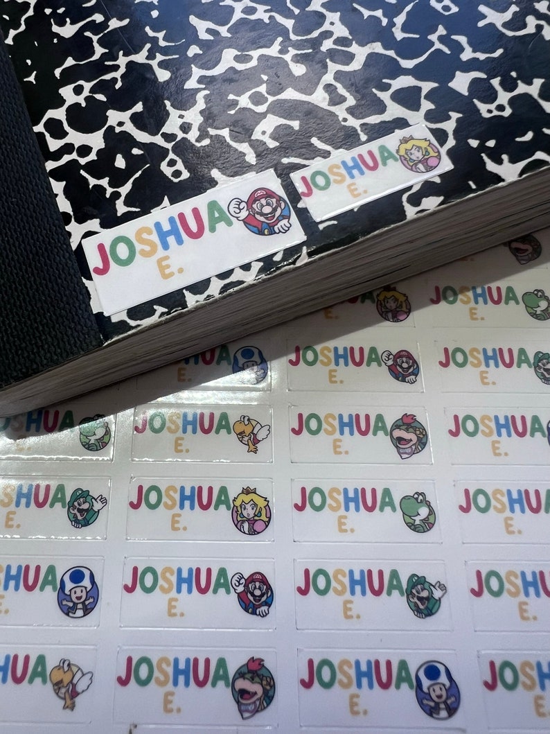 Sponge Faces All Sticker Waterproof Clear Overlay School Supplies Back ...