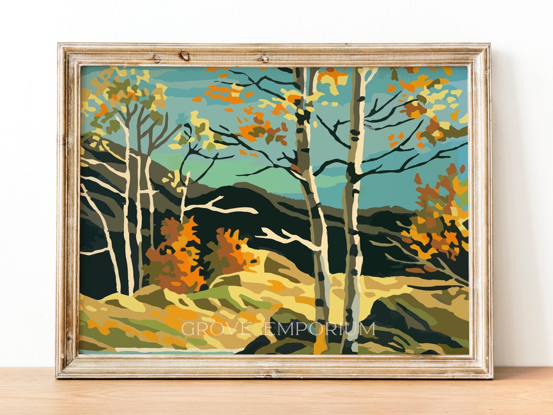 DOWNLOAD! Paint by Number | Landscape | Digital PBN | Flat + Vector ...