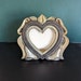 VINTAGE PICTURE FRAME Garry Sharpe Design Ceramic Heart Shaped Ornate ...