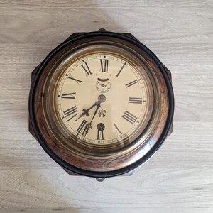 WATERBURY WALL CLOCK Antique Wood Octagon Clock for Repair - Etsy