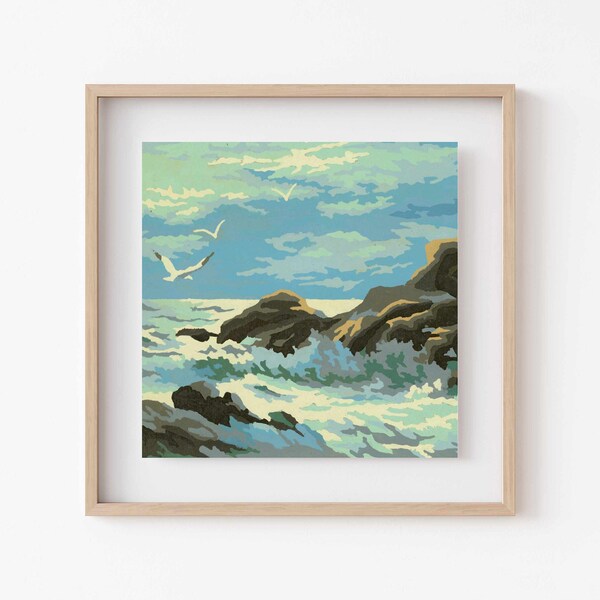 Paint by Numbers Seascape - Etsy