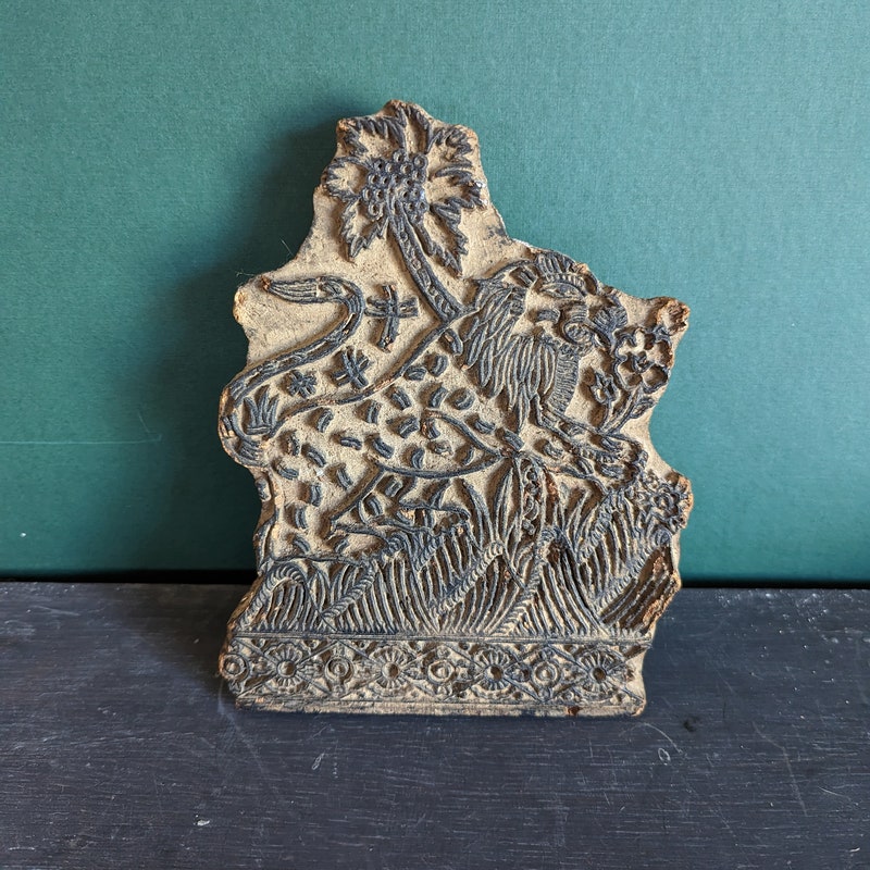 Carved Wood Block - Etsy