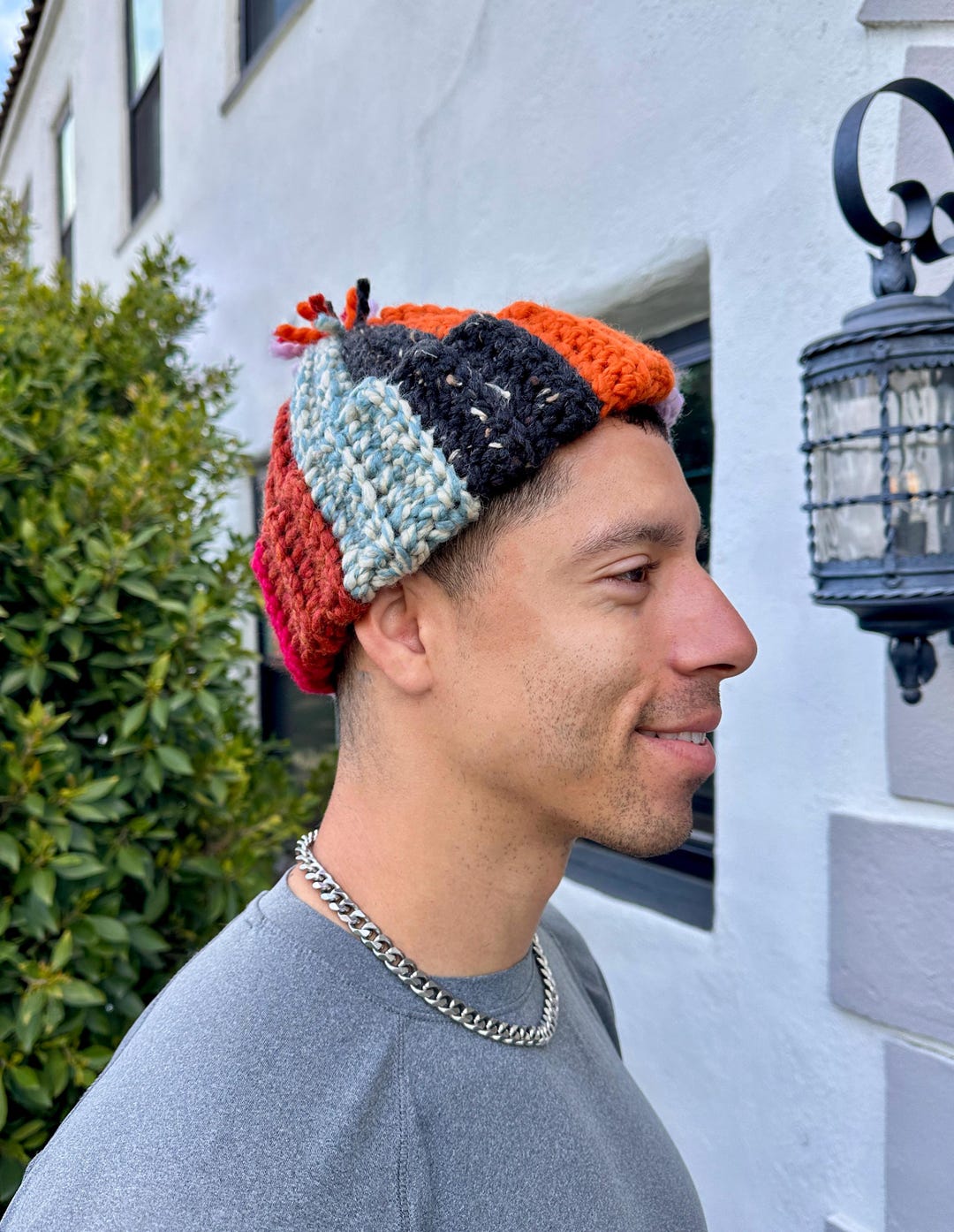 Rainbow Wool Fisherman Beanie: Chunky Ribbed Crochet Trawler Hat - Etsy