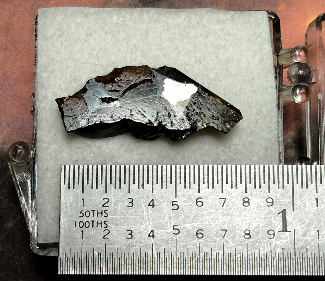 BRENHAM Meteorite LOVE Display Rare Meteorite Writing With Brenham ...