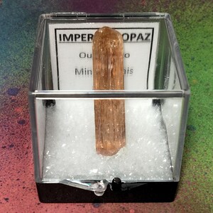 IMPERIAL TOPAZ Sparkling Natural Double Terminated Gemstone Crystal in ...