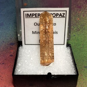 IMPERIAL TOPAZ Sparkling Natural Double Terminated Gemstone Crystal in ...