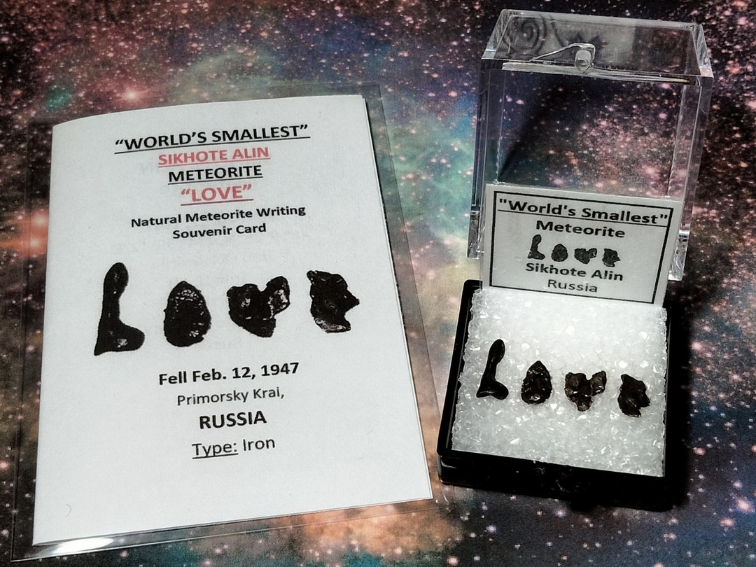 World's Smallest METEORITE LOVE Please Don't Nuke US Putin We Know - Etsy